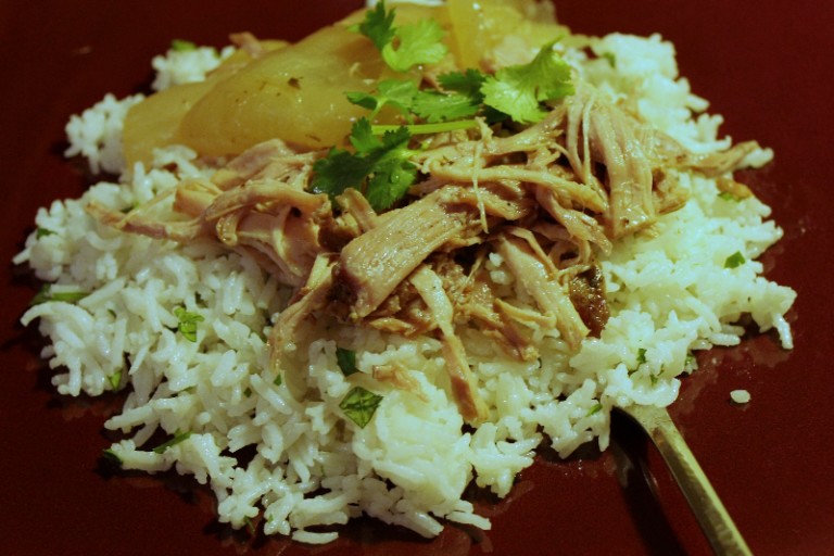 Slow Cooker Mojo Pork with Cilantro Lime Rice