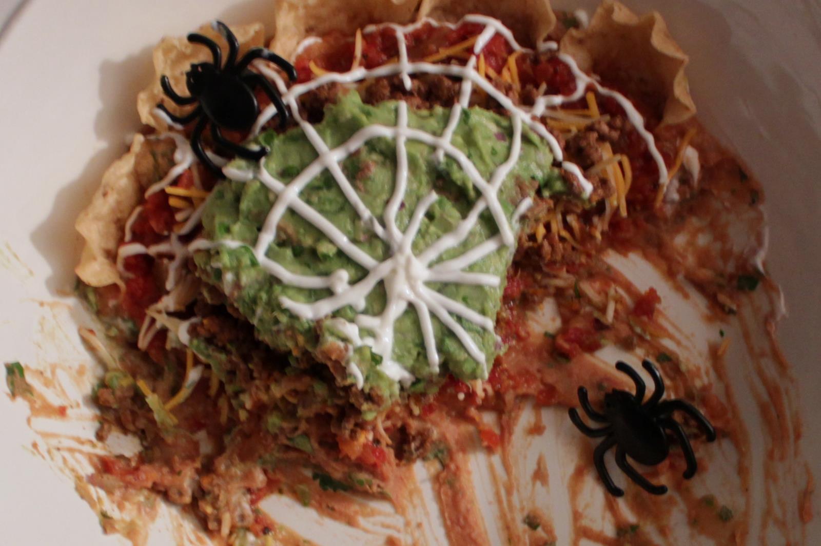 Halloween Party: Spidery 5-Layer Nacho Dip