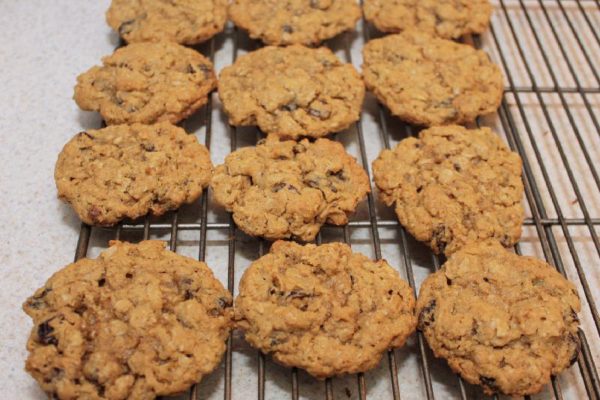 Spiced Oatmeal Raisin Cookies